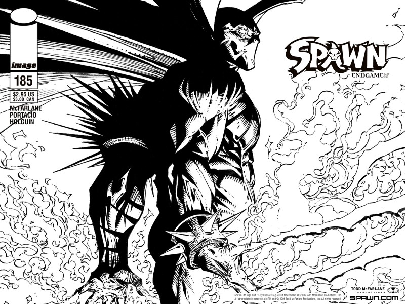 壁纸800x600麦克法兰的黑暗漫画 Spawn再生侠壁纸 Spawn 185 Portacio Variant Cover ...